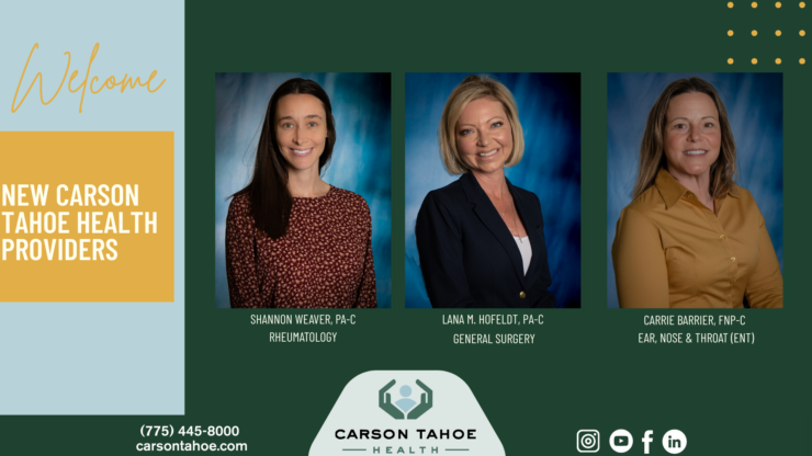 Welcome to Our New Providers! | Carson Tahoe Health